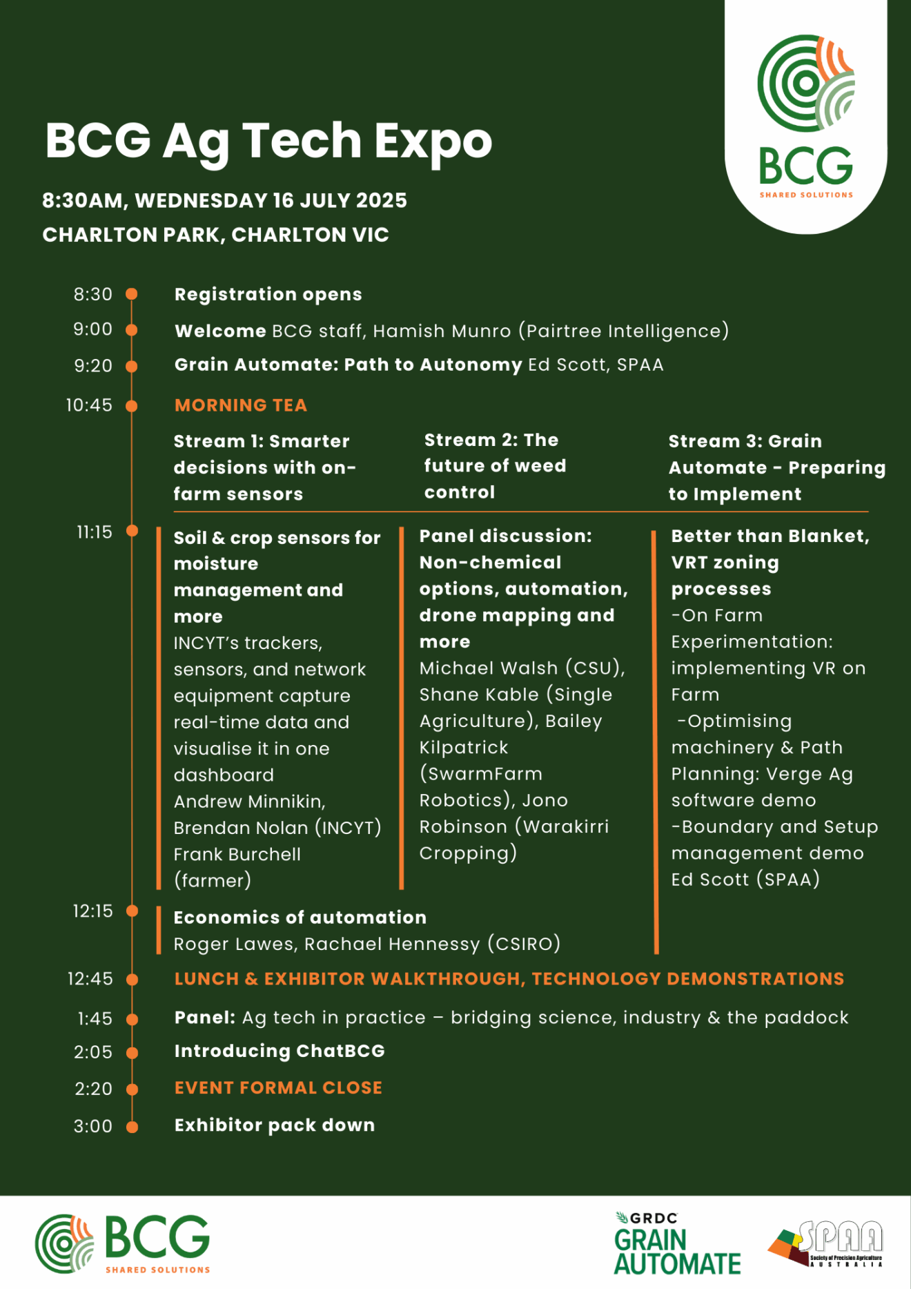 BCG Ag Tech Expo | Birchip Cropping Group