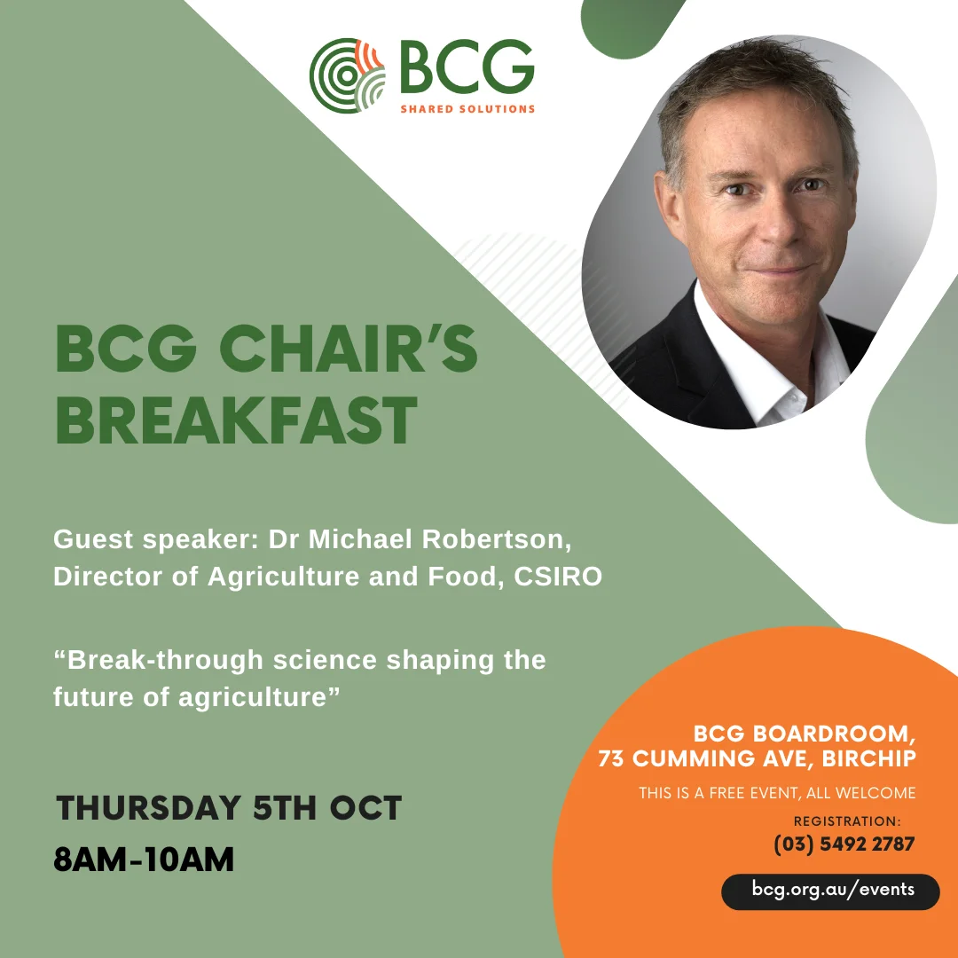 BCG Chair's Breakfast | Birchip Cropping Group